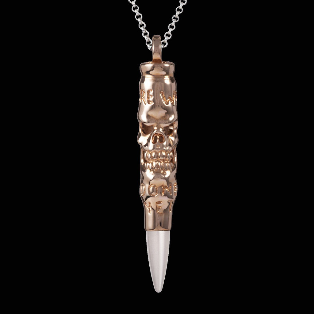 Bullet Jewelry: Engraved Rose Gold "Skull" - Stainless Tip – Bullets 4 ...
