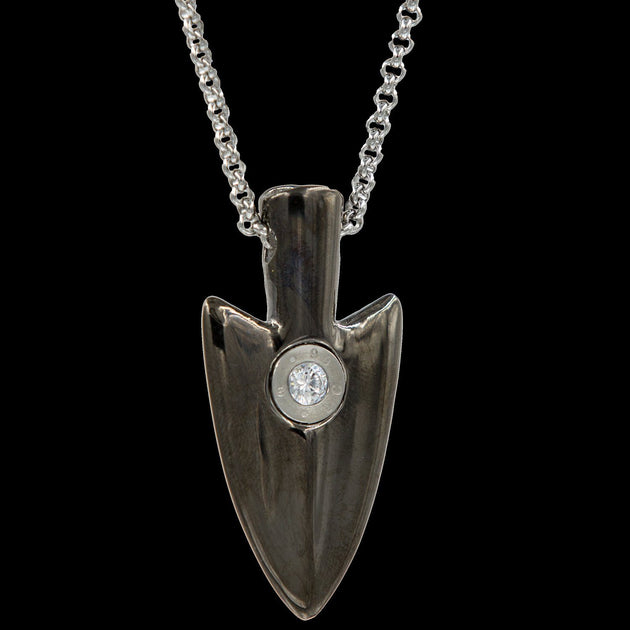 Arrow Pendant: Arrow & Dove - Gun Metal – Bullets 4 Peace